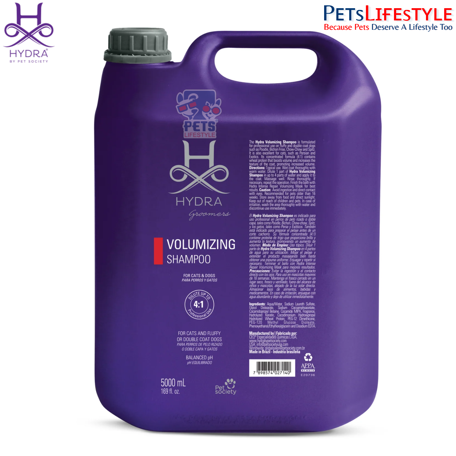 Buy Hydra Groomer’s Volumizing Shampoo 5L – Professional Volume ...
