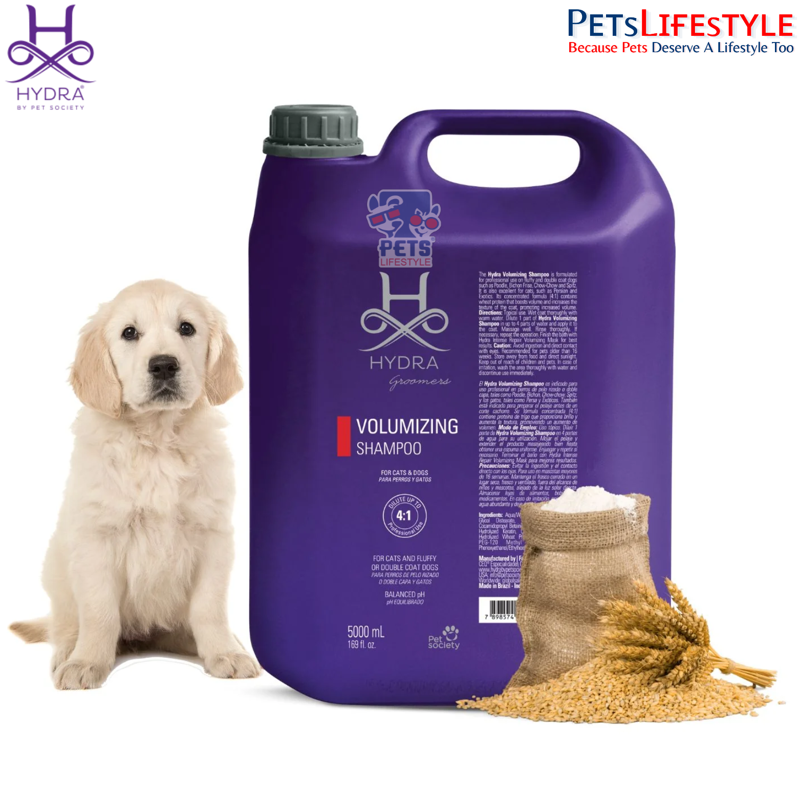 Buy Hydra Groomer’s Volumizing Shampoo 5L – Professional Volume ...