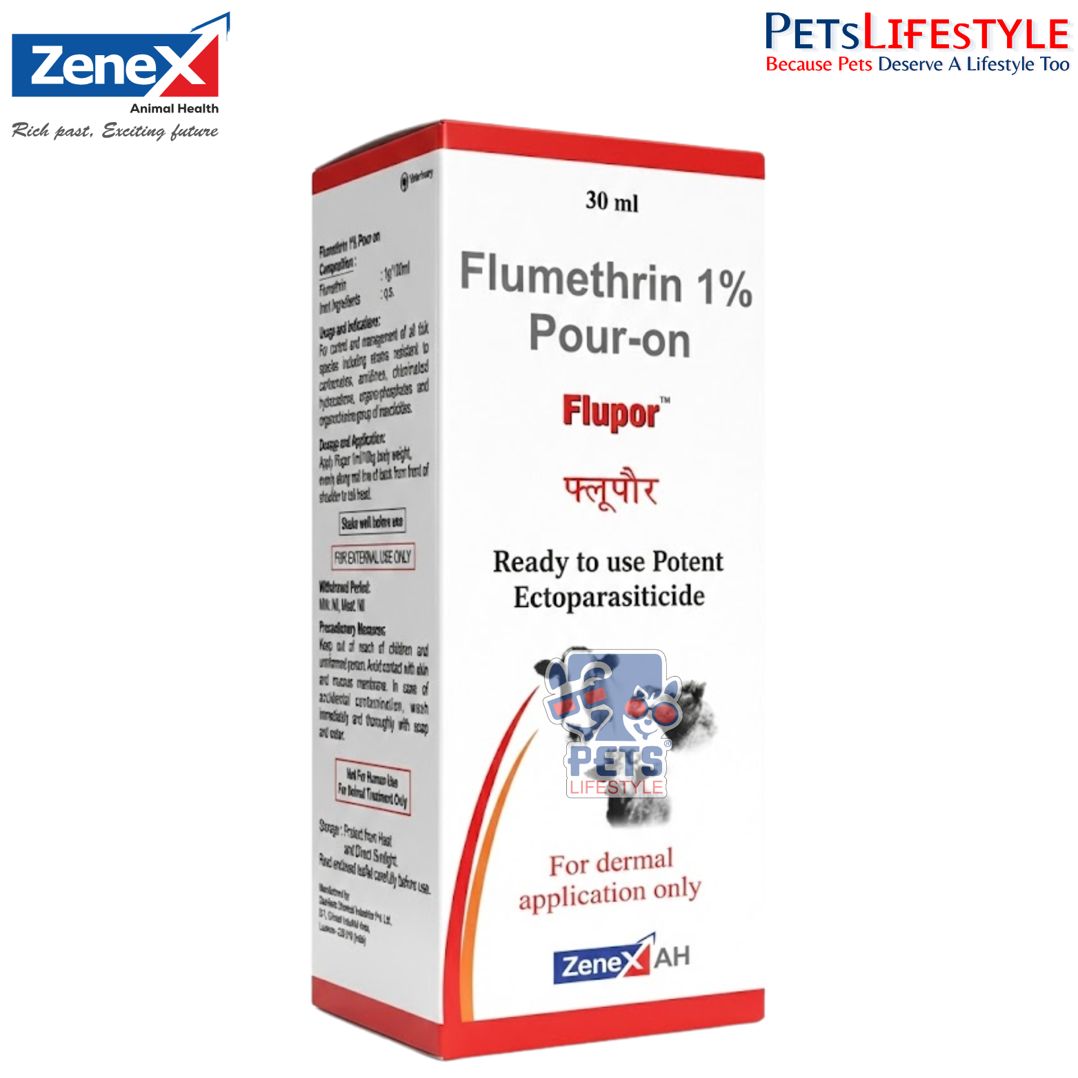 Zenex Flupor Liquid – Flumethrin | for Cats India