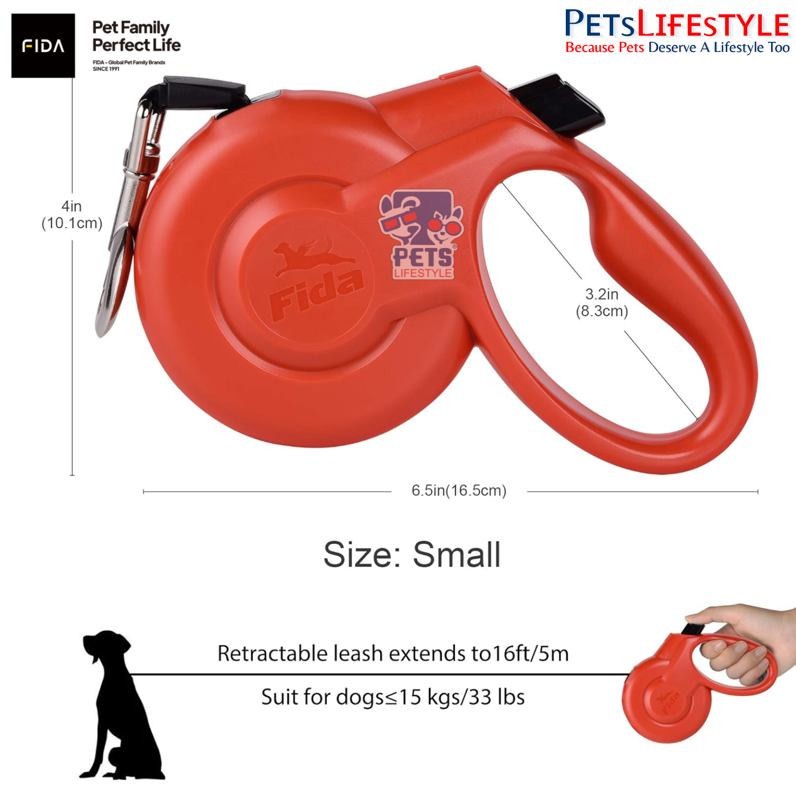 Buy FIDA Styleash Retractable Dog Leash Anti-Twist Heavy Duty at Best ...
