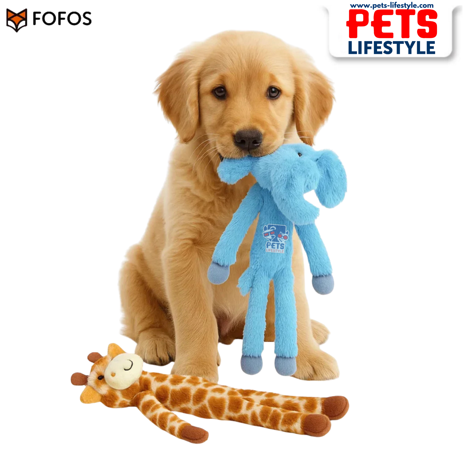 Fofos The FOFOS Elephant & Giraffe Dog Toy 2-Pack | Dog Toy India