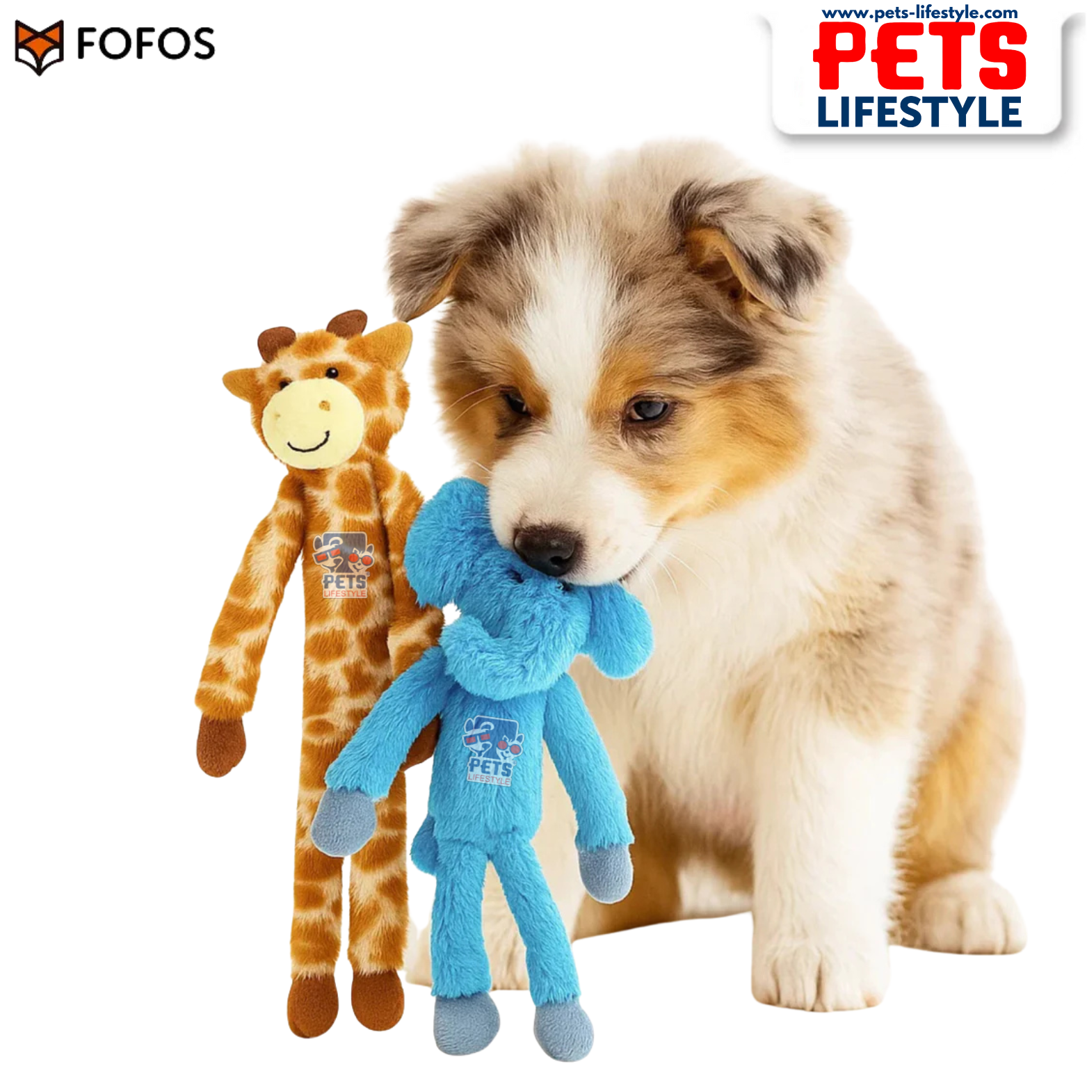 Fofos The FOFOS Elephant & Giraffe Dog Toy 2-Pack | Dog Toy India