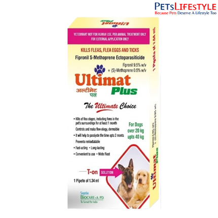 Buy Ultimat Plus Fipronil & (S)-Methoprene Spot-On for Dogs at Best ...