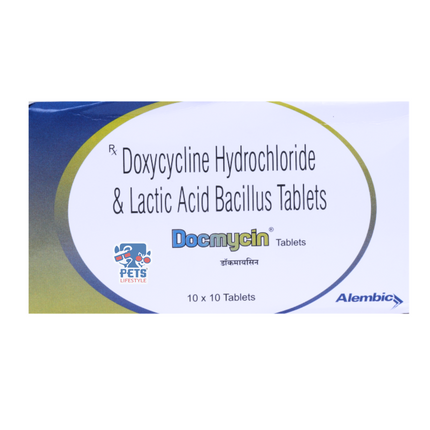 Buy Alembic Docmycin 10 Tab - 300mg Online in India | Pets Lifestyle
