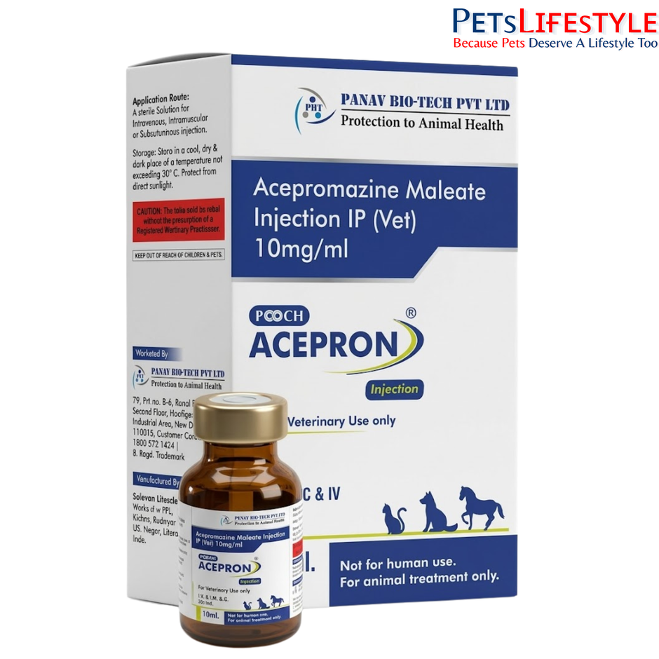 Pooch Acepron Acepromazine Maleate Injection 10 | for Pets India