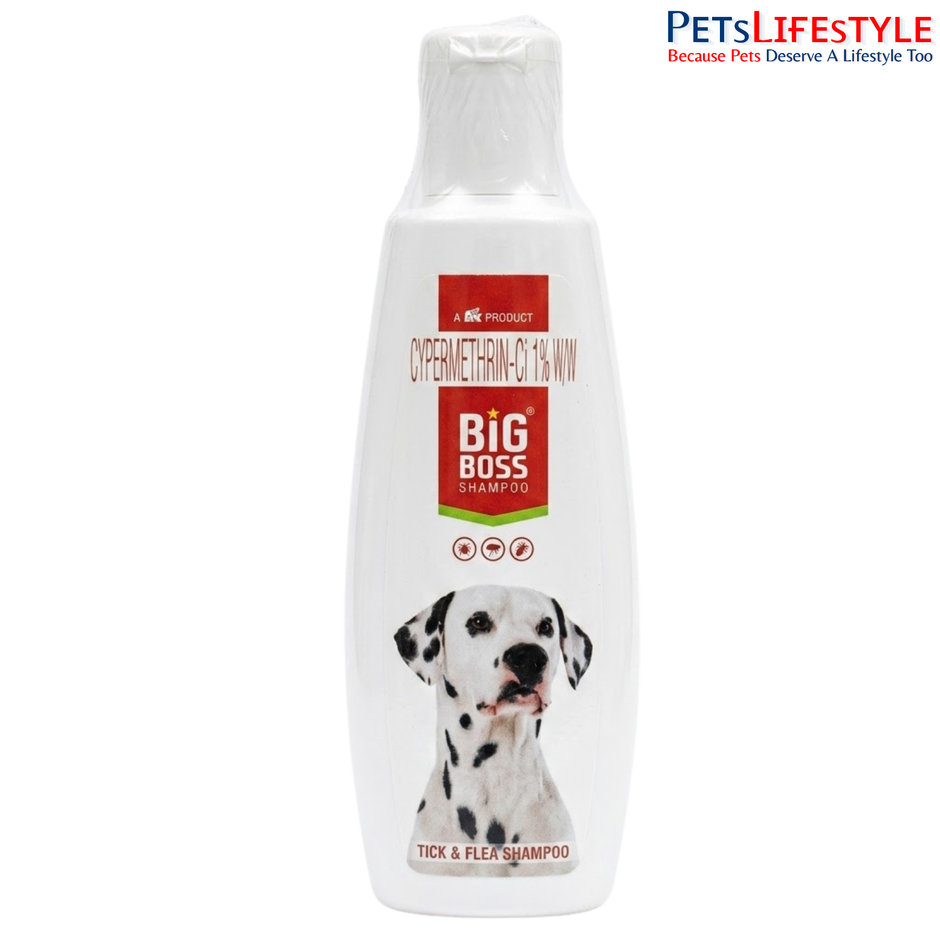 Buy TTK Big Boss Cypermethrin Flea & Tick Shampoo for Dogs 200 ml at ...