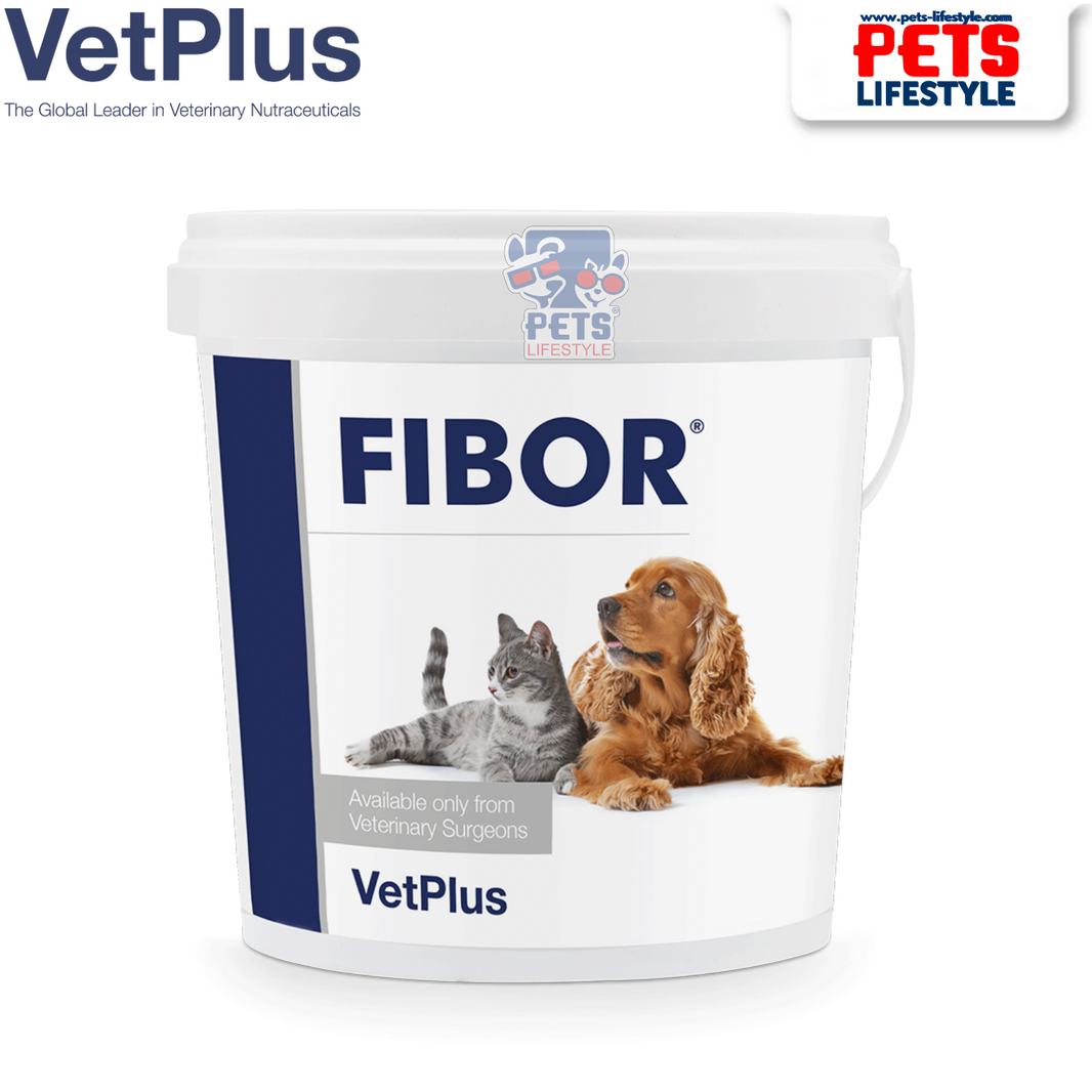 Vetplus FIBOR Digestive Support Pellets for Dogs & Cats (500g)